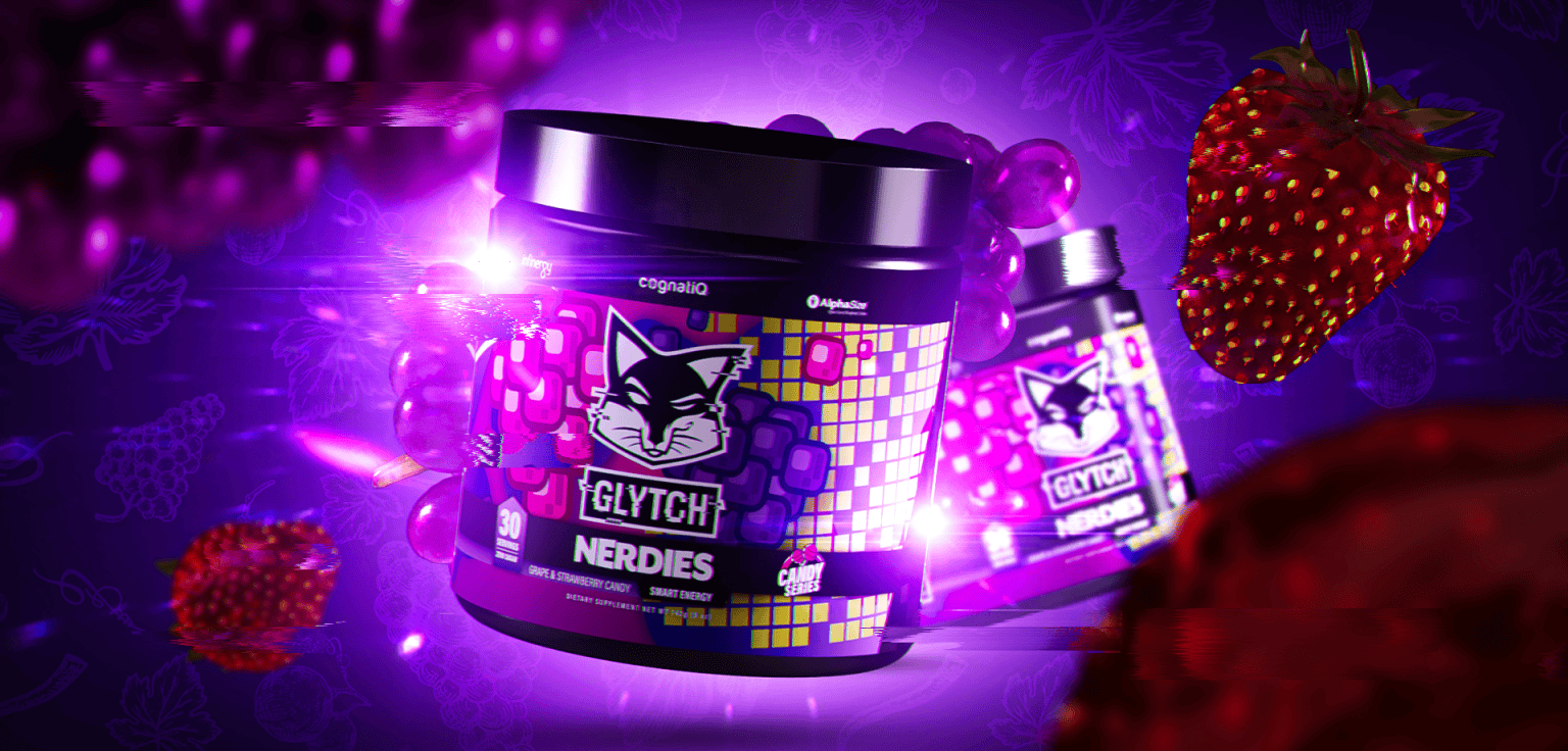 Nerdies - Best Gaming Energy Drink - GLYTCH