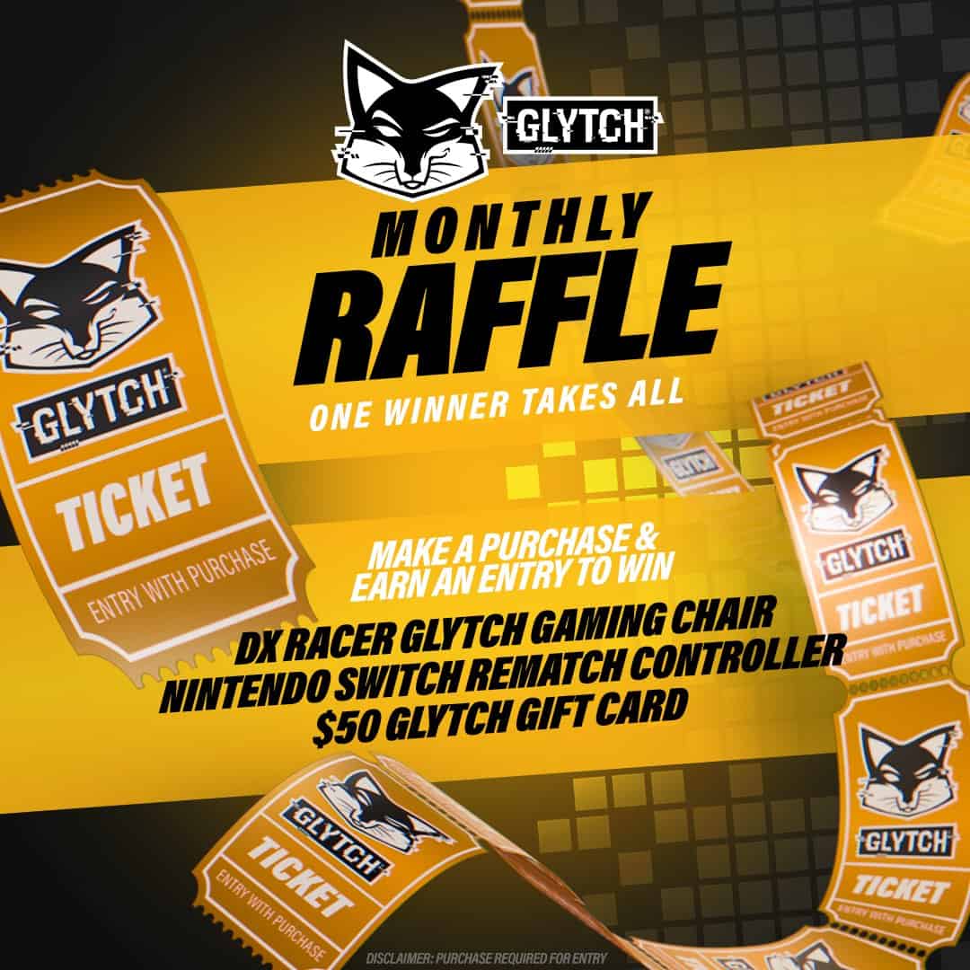 GLYTCH Monthly Raffle - Every Order Equals An Entry - Best Gaming ...