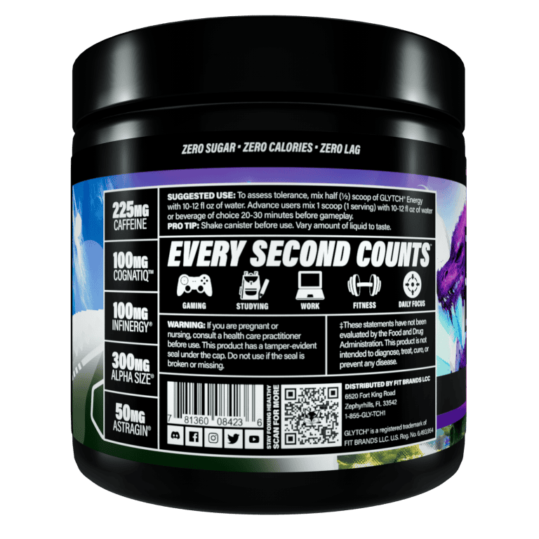 Gaming Energy Drink Made By Gamers - GLYTCH